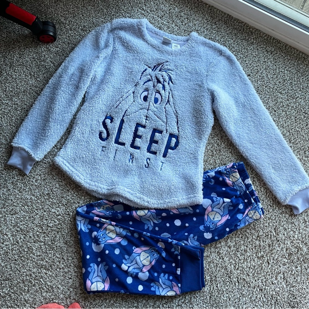 Nwot Vintage 2000s Disney Eeyore Pajama Sleep Set Siz… - Gem